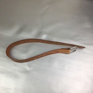 looper | Accessories | Looper Floral Tooled Leather Belt | Poshmark